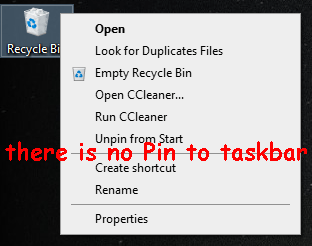 How Can I Pin Recycle Bin to the Taskbar in Windows 10? - MiniTool