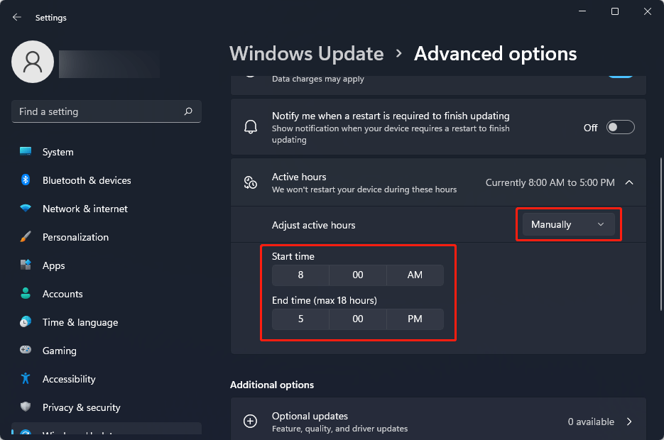 How To Set Active Hours On Win11 To Change Windows Update Time MiniTool
