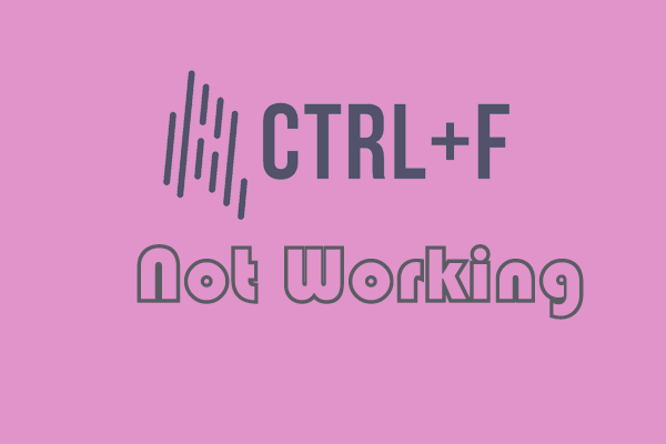 Why Is My Ctrl F Not Working In Excel