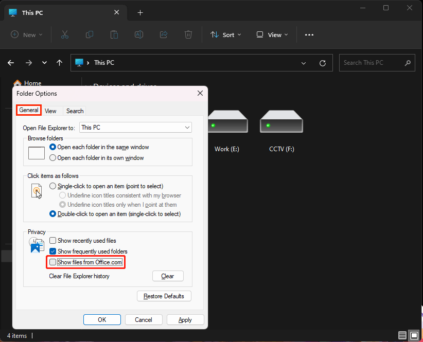 How to Stop Showing Office.com Files in File Explorer on Win11? - MiniTool