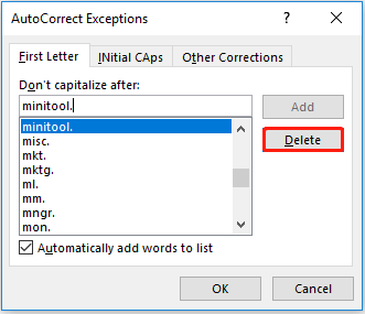 How to Enable/Disable Auto-Capitalization in Microsoft Word - MiniTool