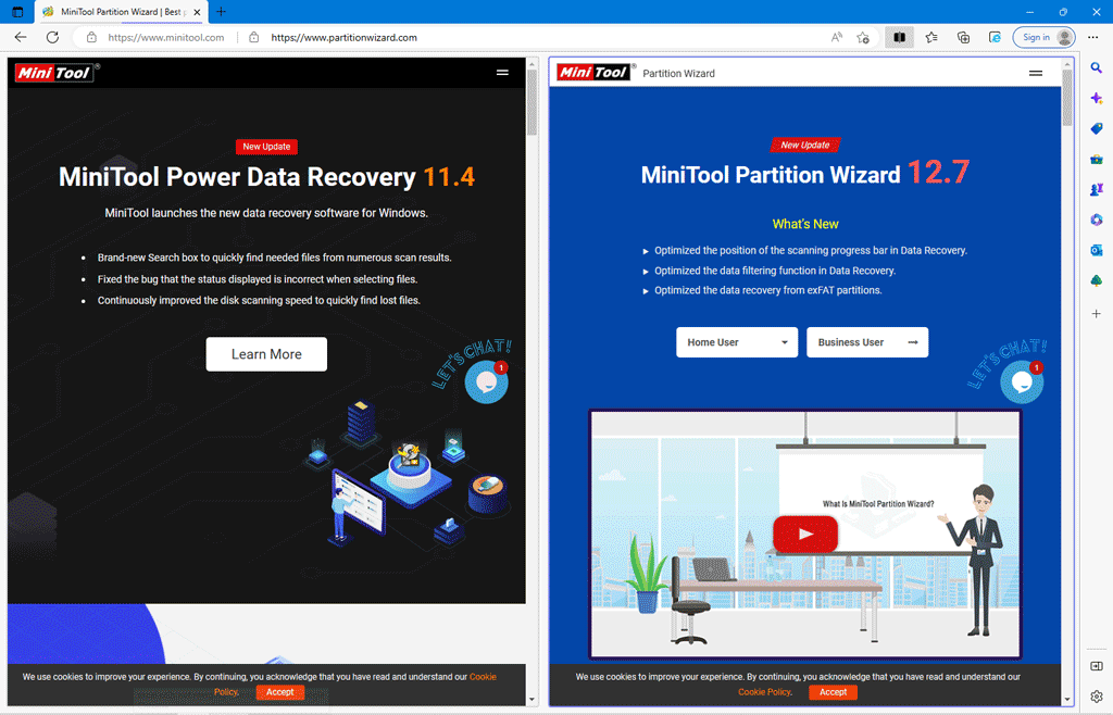How to Enable or Disable the Split Screen in Edge (Win and Mac)? - MiniTool