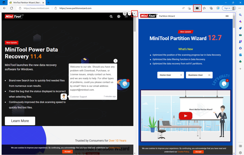 How to Enable or Disable the Split Screen in Edge (Win and Mac)? - MiniTool
