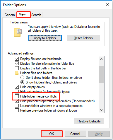 How to Enable/Disable Folder Merge Conflicts in Windows 10/11 - MiniTool