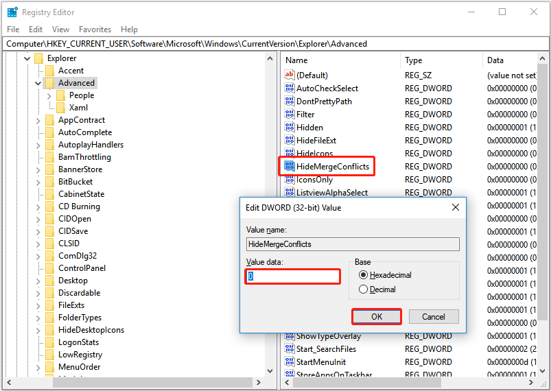 How To Enabledisable Folder Merge Conflicts In Windows 1011 Minitool
