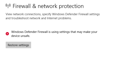 Windows Firewall Is Using Settings that Make the Device Unsafe - MiniTool