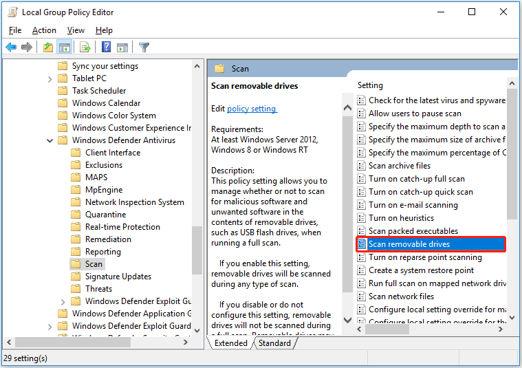 How To Make Windows Defender Scan Usb Automatically Minitool