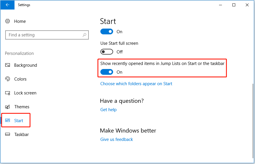 How to Fix Recent Files Not Showing in the Taskbar Windows - MiniTool How to Fix Recent Files Not Showing in the Taskbar Windows - MiniTool