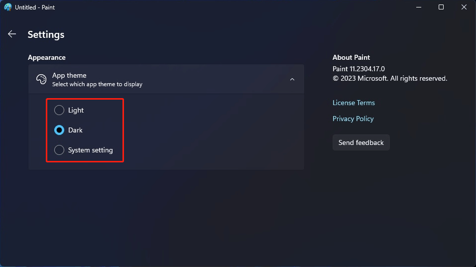 How to Enable Dark Mode for Paint in Windows 11? - MiniTool