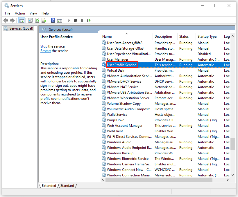 Fix: “Please Wait for the User Profile Service” Stuck or Slow - MiniTool